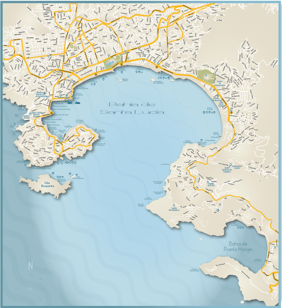 Mapas de Acapulco - Destinos México