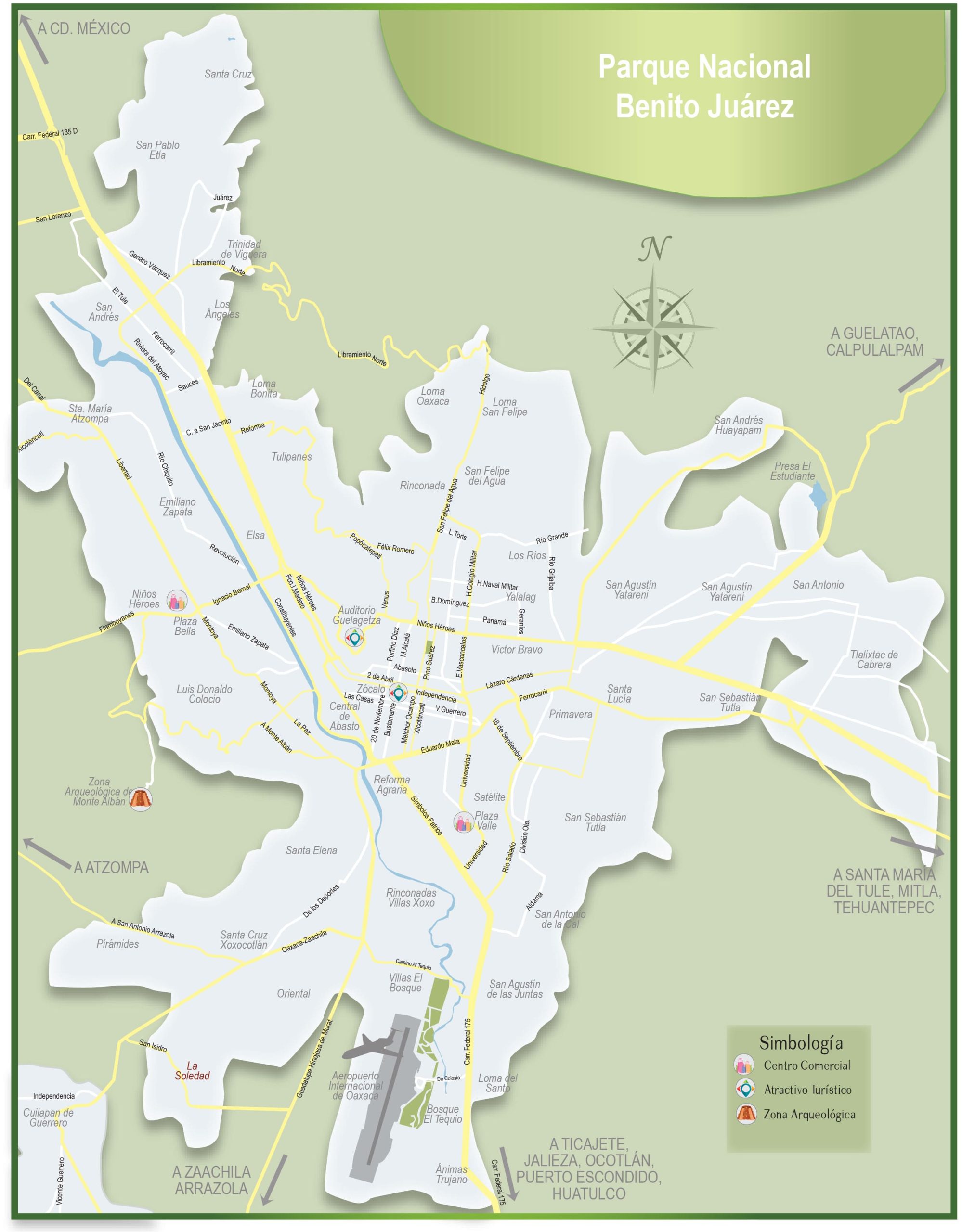 Mapas de Oaxaca - Destinos México