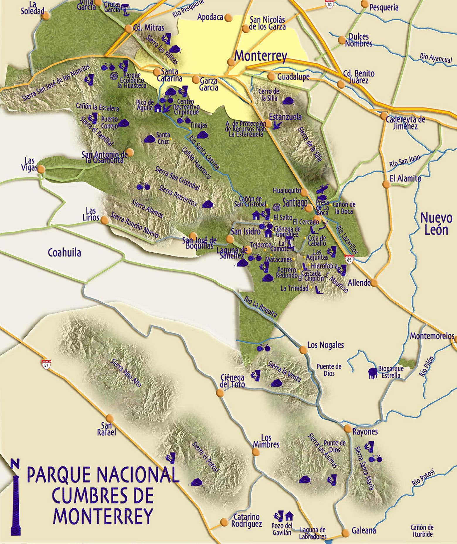 Mapas de Monterrey - Destinos México